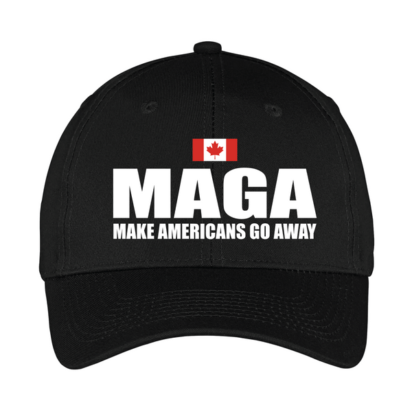 Make Americans Go Away MAGA with Canadian flag ball cap – Custom ...
